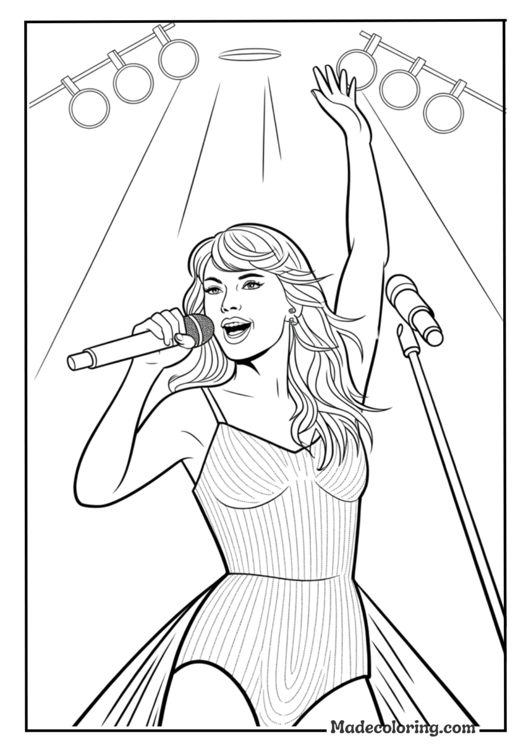 41 Taylor Swift coloring pages Free PDF Printables