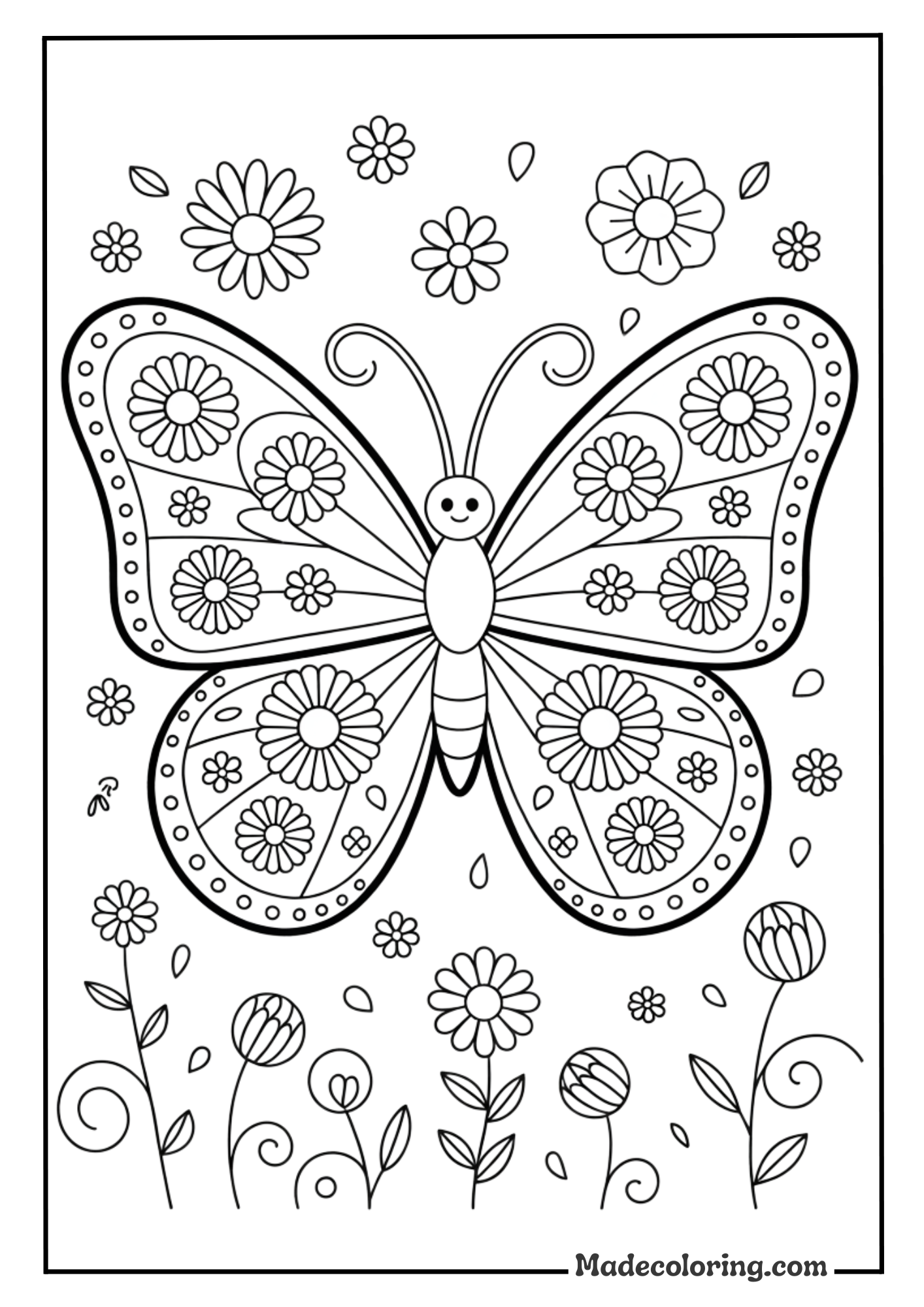 75 Butterfly Coloring Pages Free PDF Printables