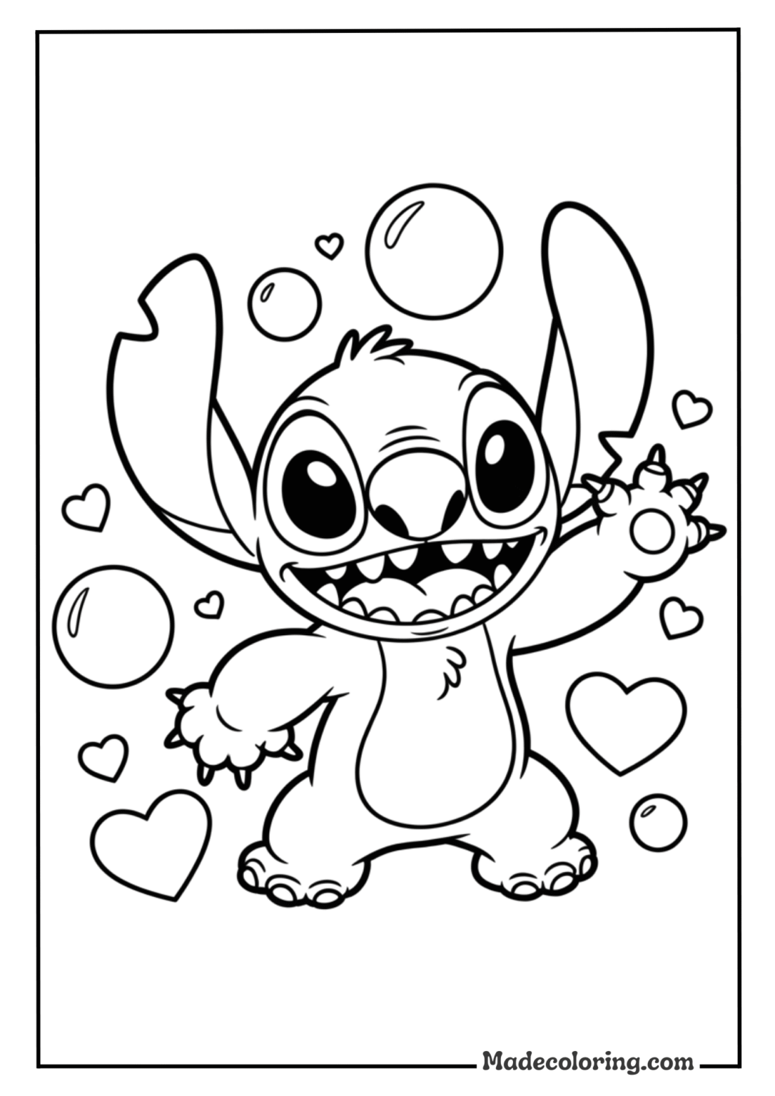44 Stitch Coloring Pages Free PDF Printables
