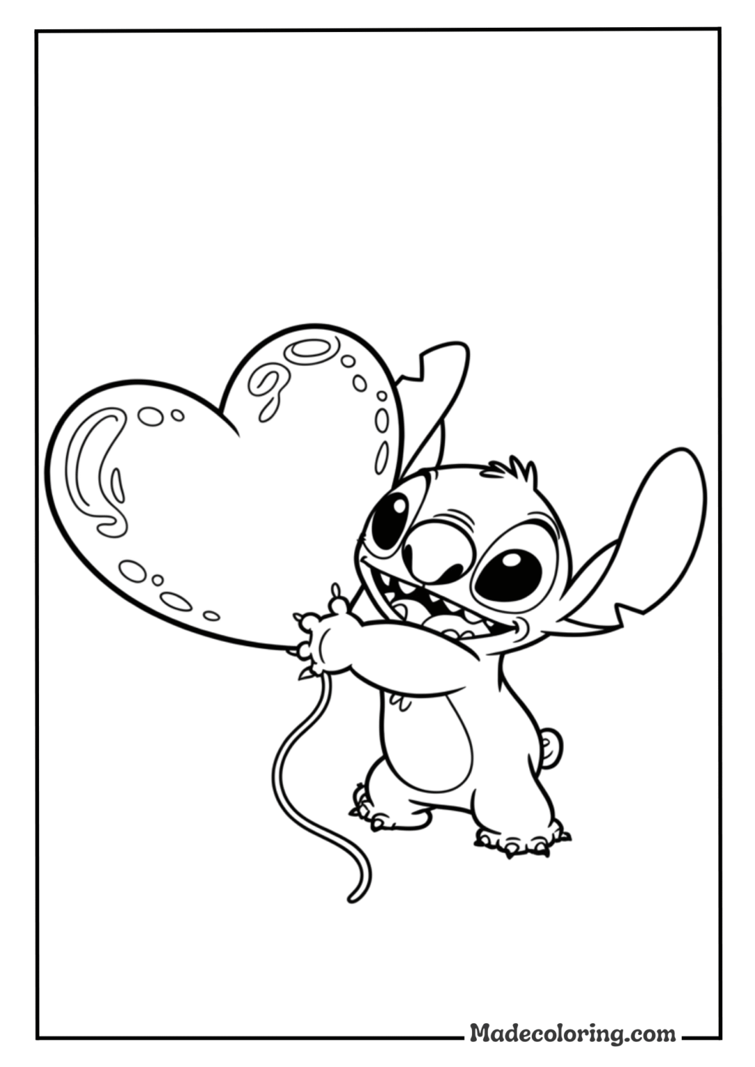 44 Stitch Coloring Pages Free PDF Printables