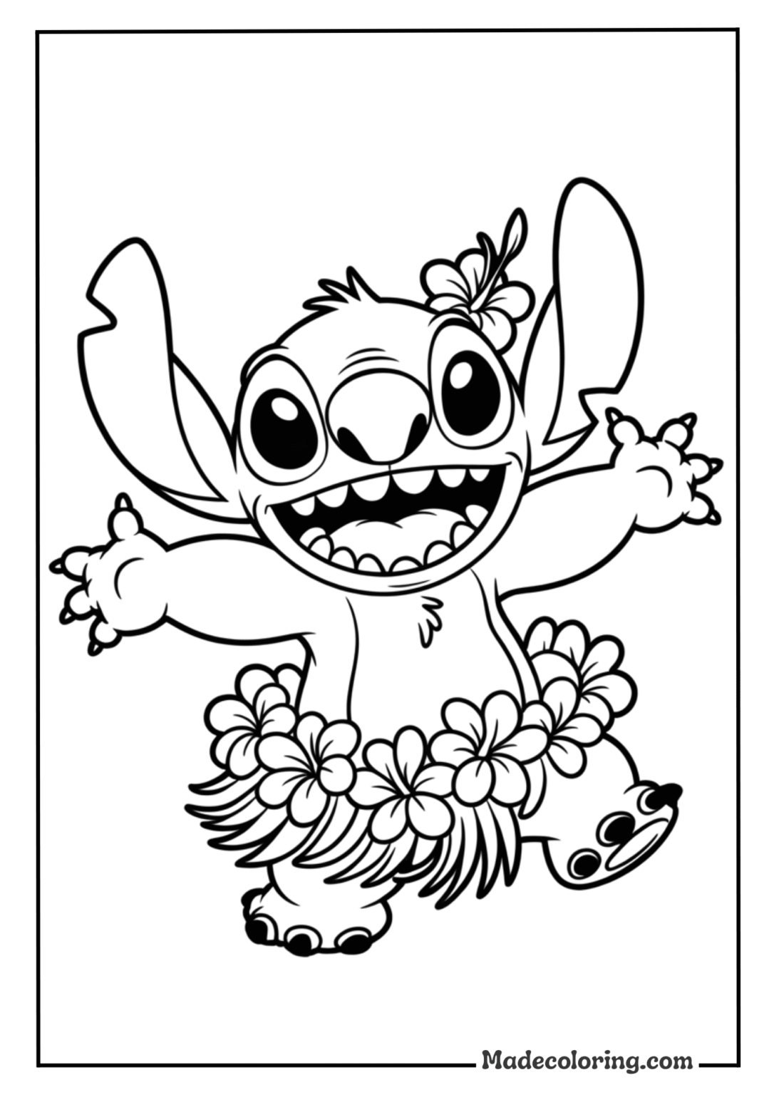 44 Stitch Coloring Pages Free PDF Printables