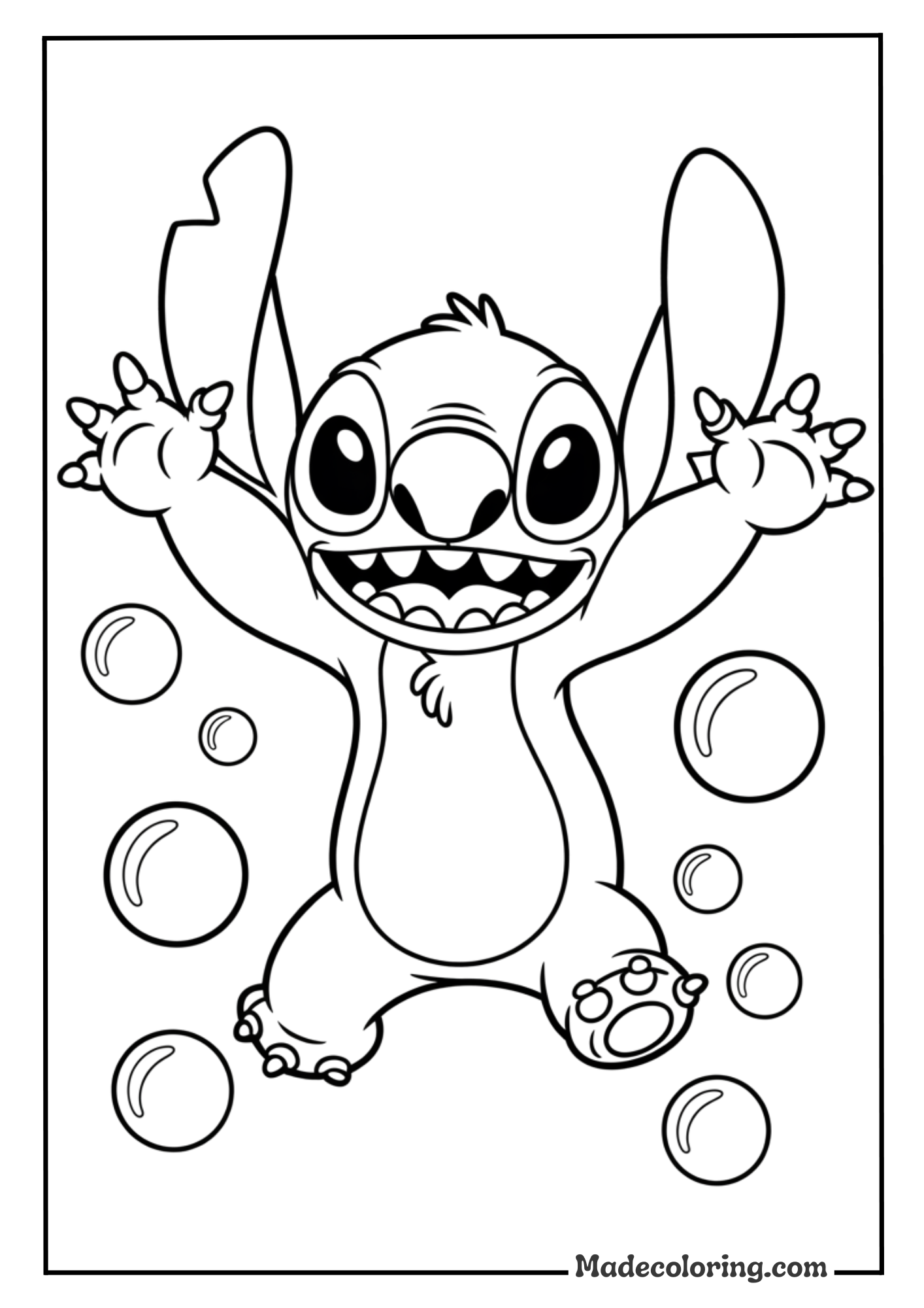 44 Stitch Coloring Pages Free PDF Printables