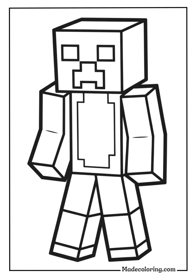 Minecraft Coloring Pages (50+ Free Printables PDF)