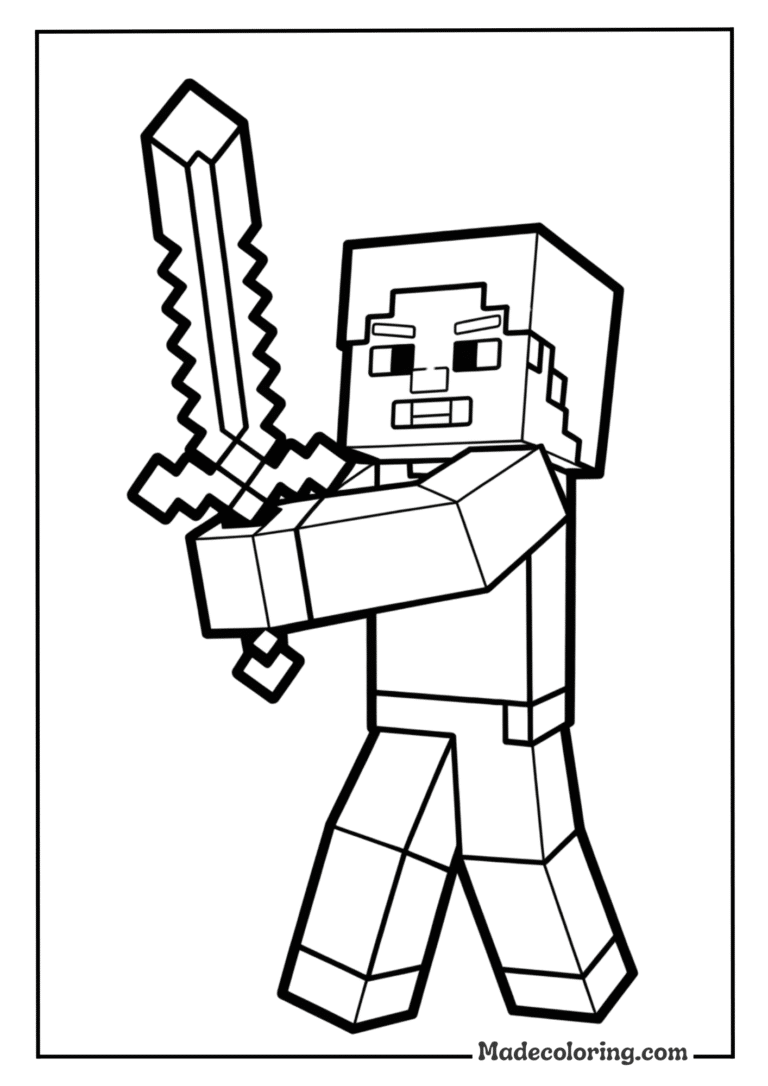 Minecraft Coloring Pages (50+ Free Printables PDF)