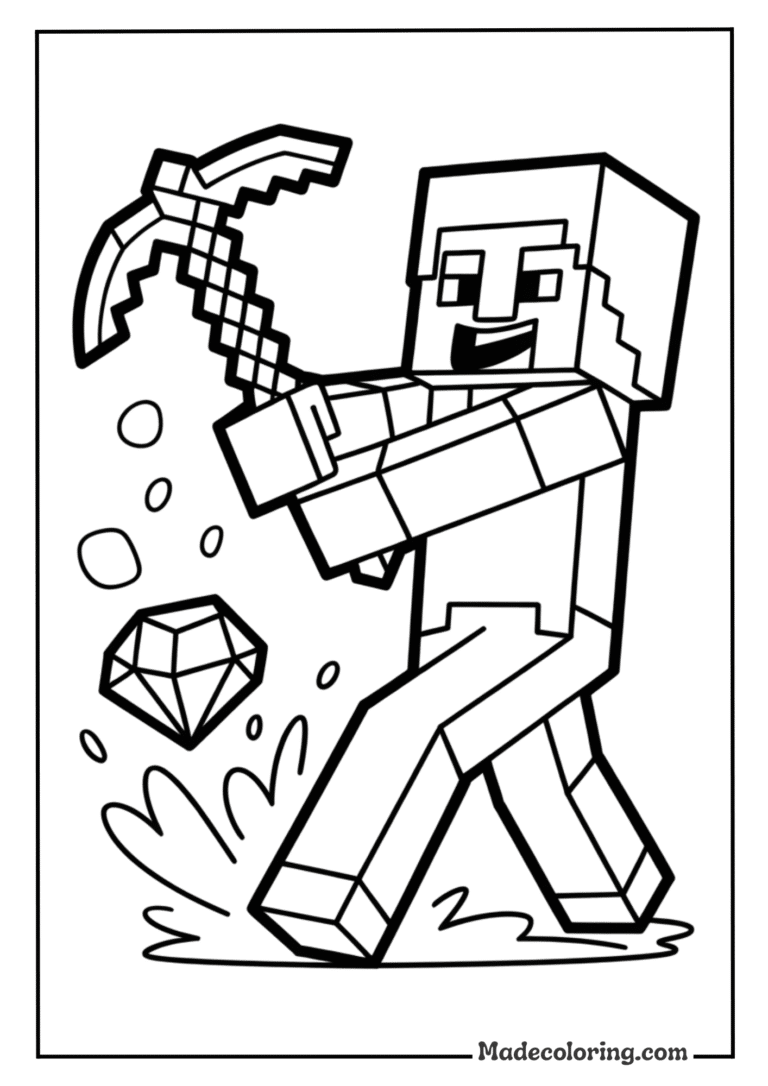 Minecraft Coloring Pages (50+ Free Printables PDF)