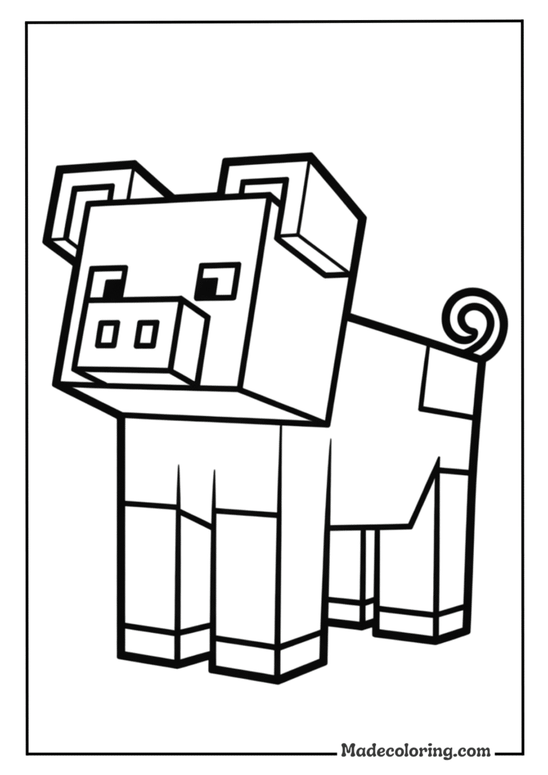 Minecraft Coloring Pages (50+ Free Printables PDF)