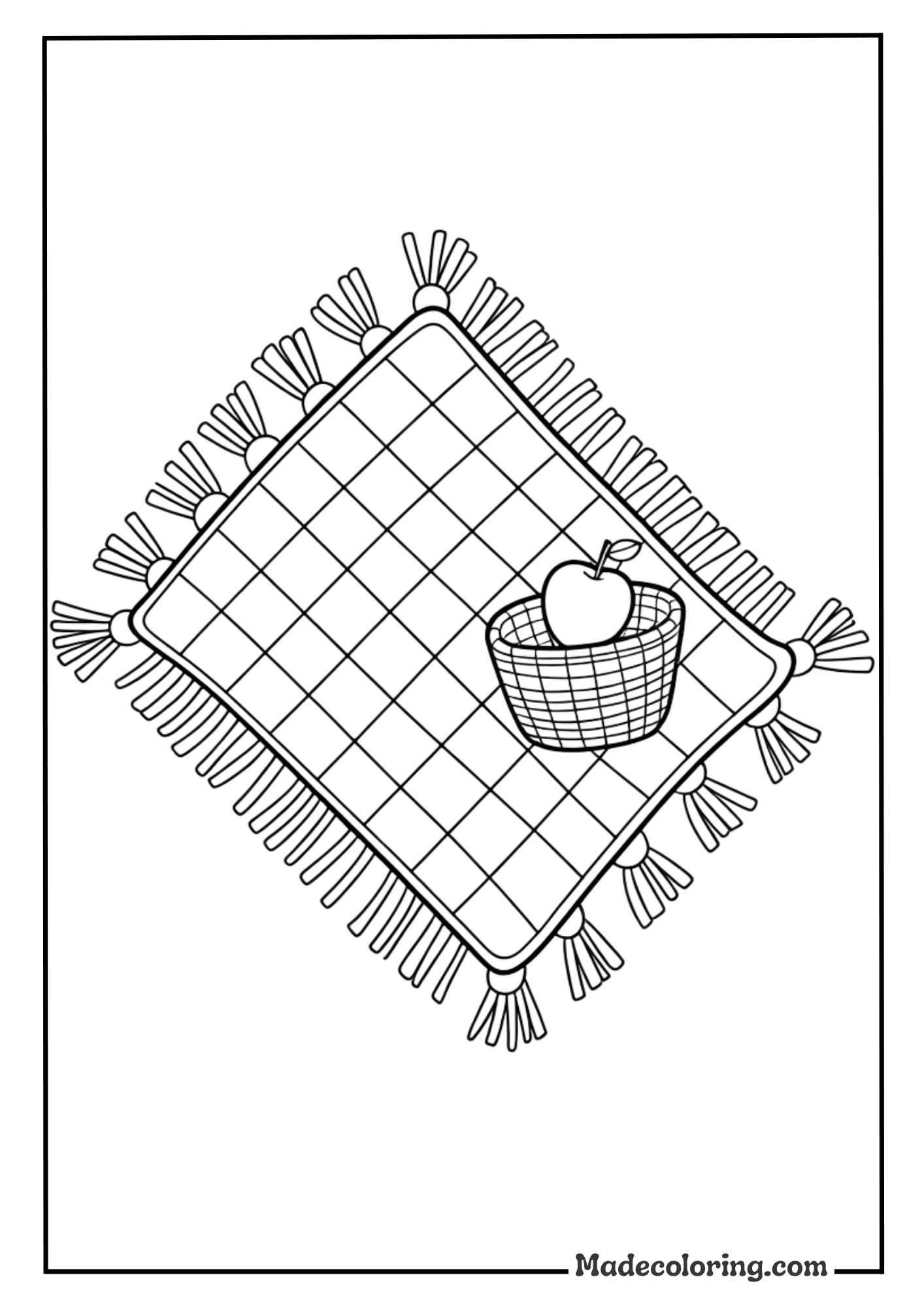 +25 Picnic Coloring Pages Free PDF Printables